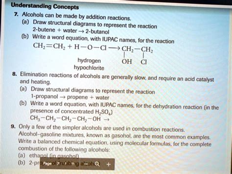 Solved Understanding Concepts 7 Alcohols Can Be Made By Addition