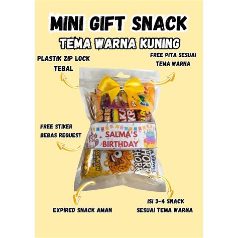 Jual Mini T Mini Hampers Snack Mini Parsel Mini Tema Warna Kuning
