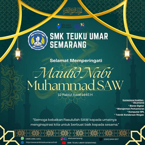 Smk Teuku Umar Semarang Mengucapkan Selamat Memperingati Hari Maulid