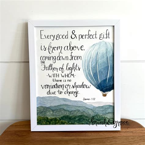 James 1 17 Scripture Download Air Balloon Landscape Every Good And