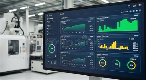 Advanced Industrial Dashboard Displays Real Time Manufacturing Data And