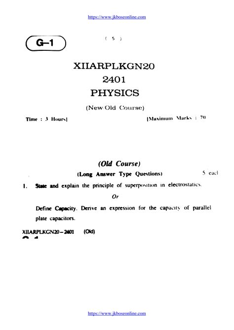 Solution Jk Bose Class 12 Physics 2401 2020 Studypool
