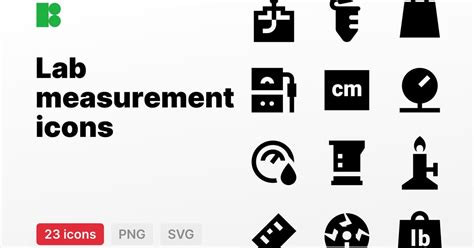 Lab Measurement Icons Ft Science And Lab Envato