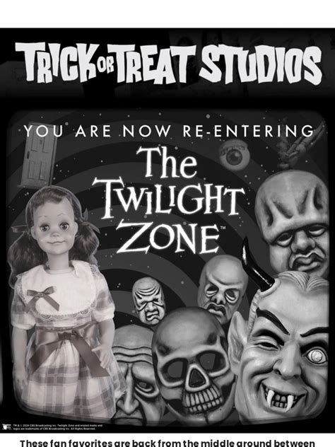 Trick or Treat Studios: 🚪 You are now entering The Twilight Zone 🌀 | Milled