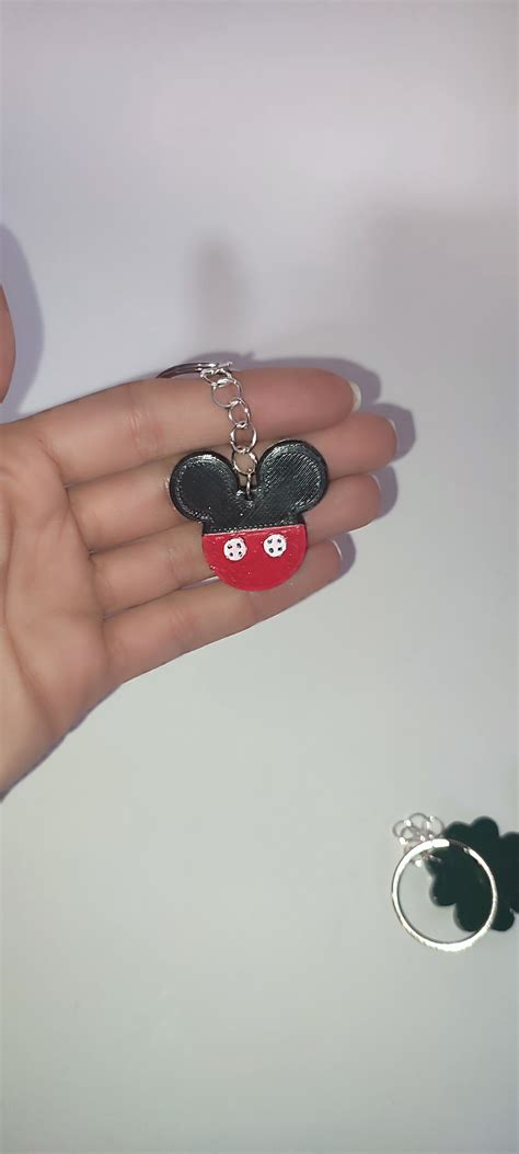 🐁 Mickey Mouse Keychain・free Stl File For ・cults