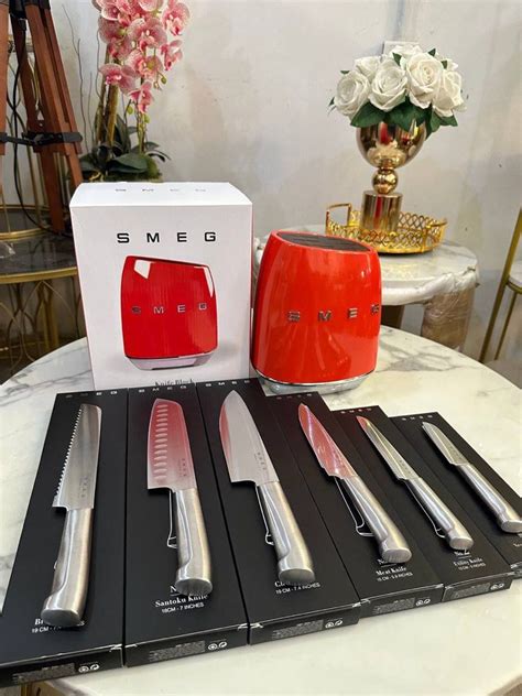 Smeg Knife Set Furniture And Home Living Kitchenware And Tableware
