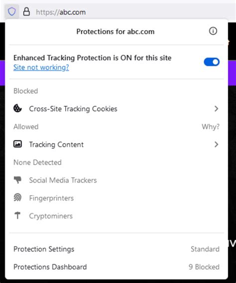 Enhanced Tracking Protection In Firefox For Desktop Firefox Help