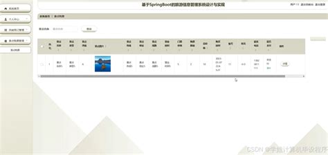 【开题报告】基于springboot vue旅游信息管理系统设计与实现（程序 源码 论文 计算机毕业设计 基于springboot的旅游管理