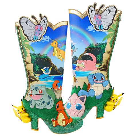 Pokemon Beach Day Boot Character Heels Pokemon Beach Irregular Choice