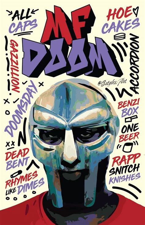 Mf Doom Poster Design Available In 2025 Graphic Poster Graffiti