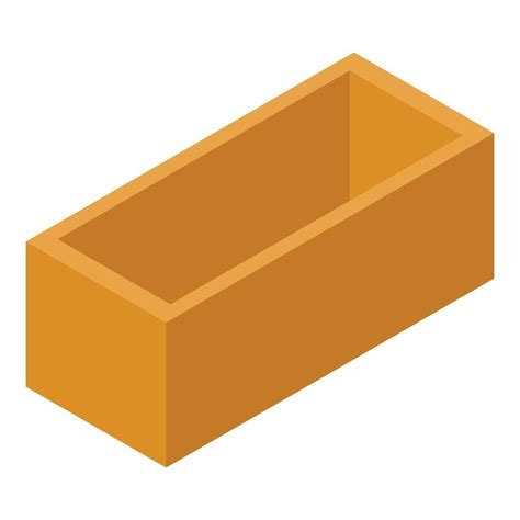 Empty Rectangular Box Standing Open Isometric View 49524710 Vector Art At Vecteezy