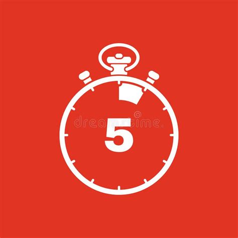 The 4 Seconds Icon Digital Timer Clock And Watch Timer Count Stock Vector Illustration Of