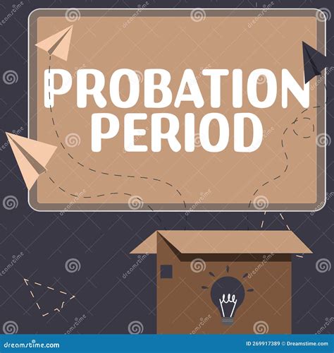 3d Probation Word On White Background 3d Rendering Royalty Free Stock