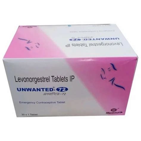 Unwanted 72 Levonorgestrel Tablets At Rs 110stripe Levonorgestrel