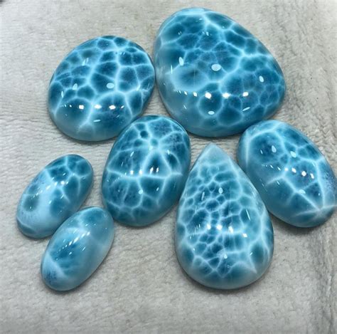 Fantastic Polished Larimars Found Only In The Dominican Republic