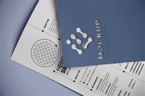 Premium Psd Top View Folder Design Mockup