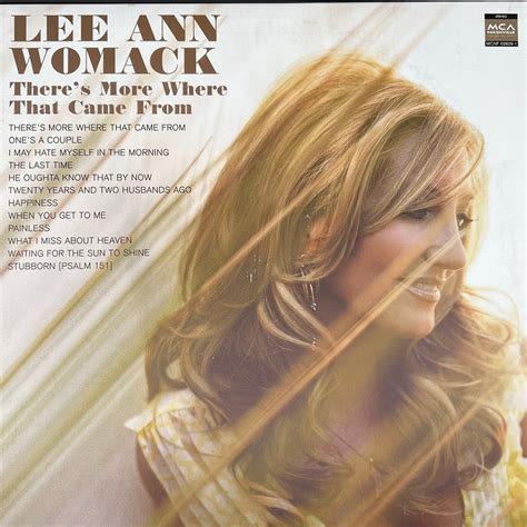 Original Vinyl Lee Ann Womack Theres More Where That Came From Record Album 2004 Country