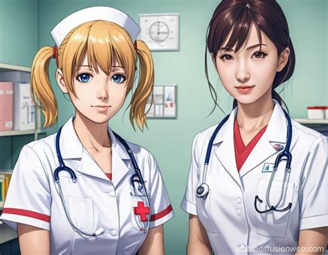 School Nurses Office In Anime Style Stable Diffusion Online