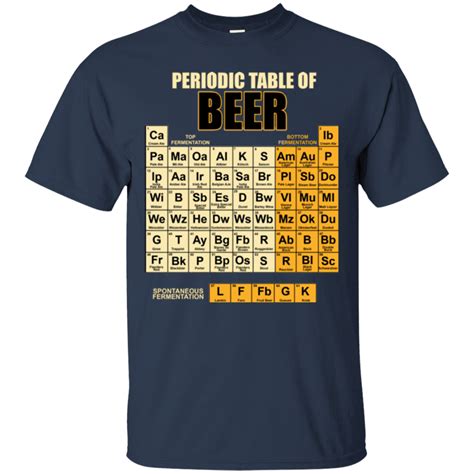 Periodic Table Of Beer T Shirt The Printy Hub