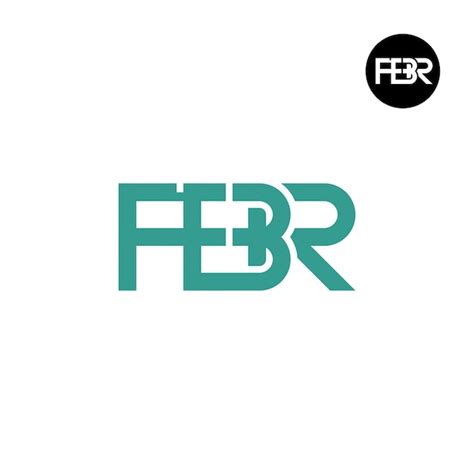 Diseño Del Logotipo De La Letra Fbr Monograma Vector Premium