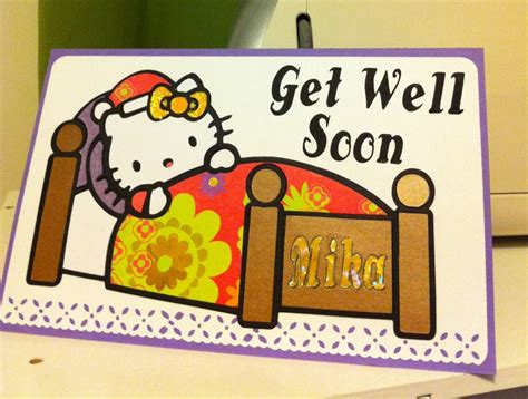 Danitas Designs Hello Kitty Get Well Card