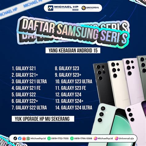 Michael Mau Tau Samsung Seri S Yang Kebagian Android 15 Yuk Simak
