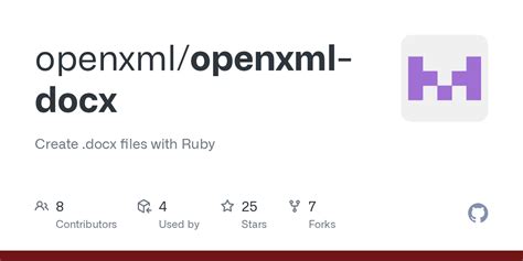 Github Openxmlopenxml Docx Create Docx Files With Ruby · Github
