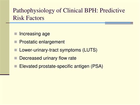 Ppt Urinary Obstruction And Benign Prostatic Hyperplasia Bph