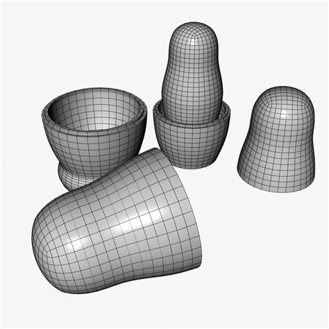 3d Model Russian Nested Dolls