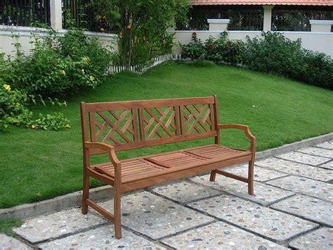 Erla Wood Bench Wood Bench Outdoor Outdoor Bench Wooden Garden Benches