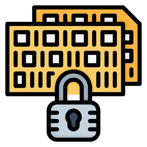 Security Code Digital Encryption Network Data Computer Icon