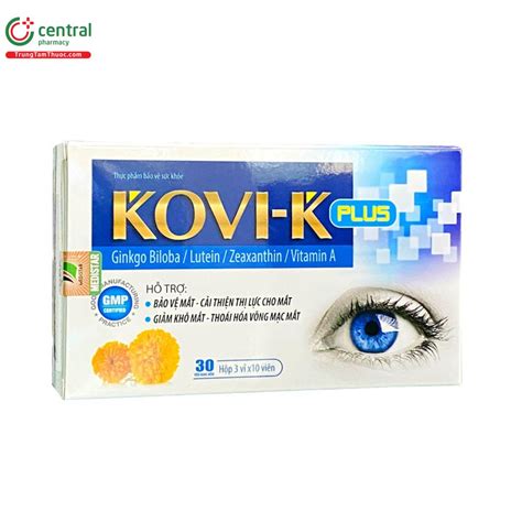 Thuốc Kovi K Plus Giúp Giảm Khô Mắt Bảo Vệ Mắt Cải Thiện Thị Lực