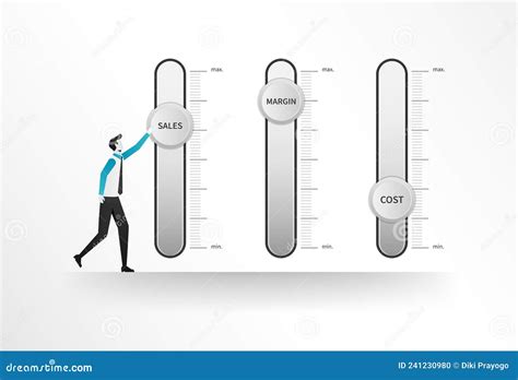 Control Of Profitability Linear Icon Concept Control Of Profitability