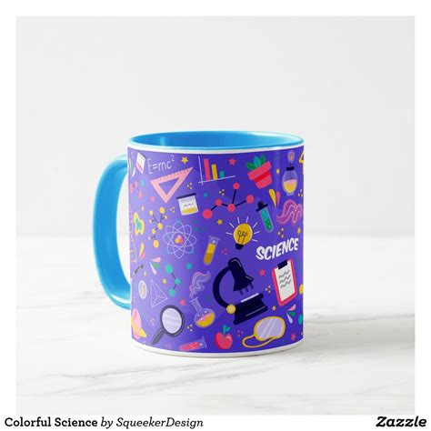 Colorful Science Mug Zazzle Neuroscience Ts Mathematics Ts