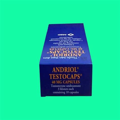 Thuốc Andriol Testocaps 40mg Mua ở đâu Giá Bao Nhiêu Có Tác Dụng Gì