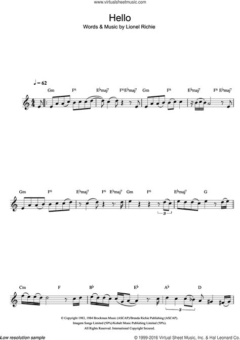Hello Sheet Music For Clarinet Solo Pdf V2