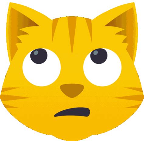 Rolling Eyes Cat Sticker Rolling Eyes Cat Joypixels Discover