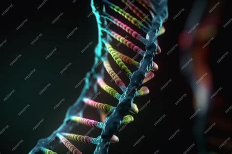 Premium Ai Image Vibrant 3d Illustration Of Dna Replication In