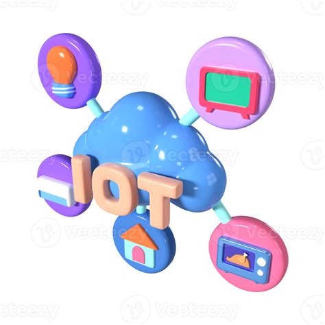 Iot 3d Illustration Icon 40247994 Png