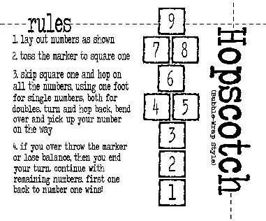 Hopscotch Rules