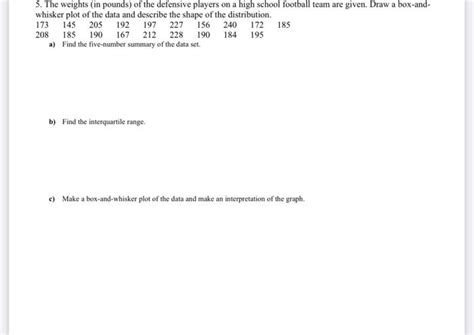 Solved 1 A Identify The Population And The Sample