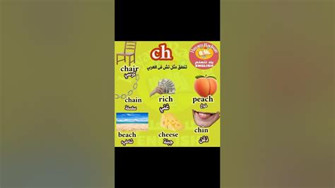 نطق الحروف المركبة Ch Youtube