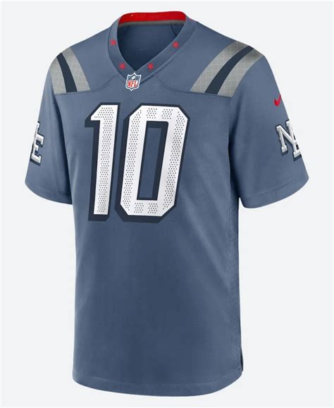 New England Patriots Drake Maye Rivalries Jersey