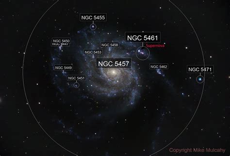 M101 Galaxy With Supernova Rgb Mike Mulcahy Astrobin