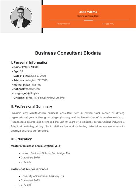 Free Biodata Templates To Edit Online And Print