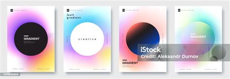 둥근 모양과 색상 그라데이션이 있는 추상적인 포스터 부드러운 흐릿한 그라데이션과 텍스트 위치가 있는 흰색 배경입니다 표지 파티 전단지 배너 모바일 앱 화면에 이상적입니다