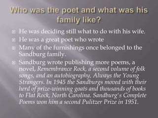 5b Carl Sandburg Pptx
