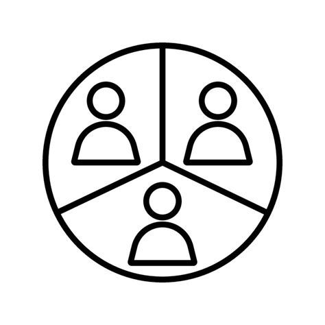 Customer Segmentation Icon On White Background 59666295 Vector Art At Vecteezy