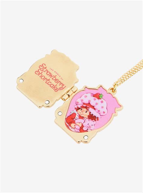 Strawberry Shortcake Hinge Locket Necklace Hot Topic In 2025