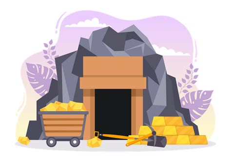 Best Gold Mine Illustration Download In Png And Vector Format